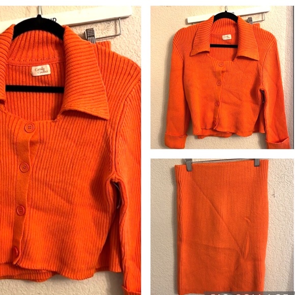 Camila Coelho | Sweaters | Revolve Camila Coelho Orange Knit Set | Poshmark